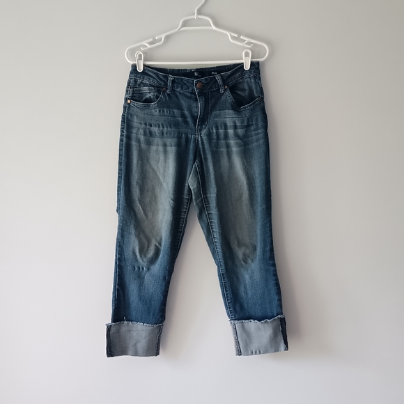 1822 Denim | Jeans | 822 Denim Taylor Style Jeans Cuffed Raw Frayed Hem ...